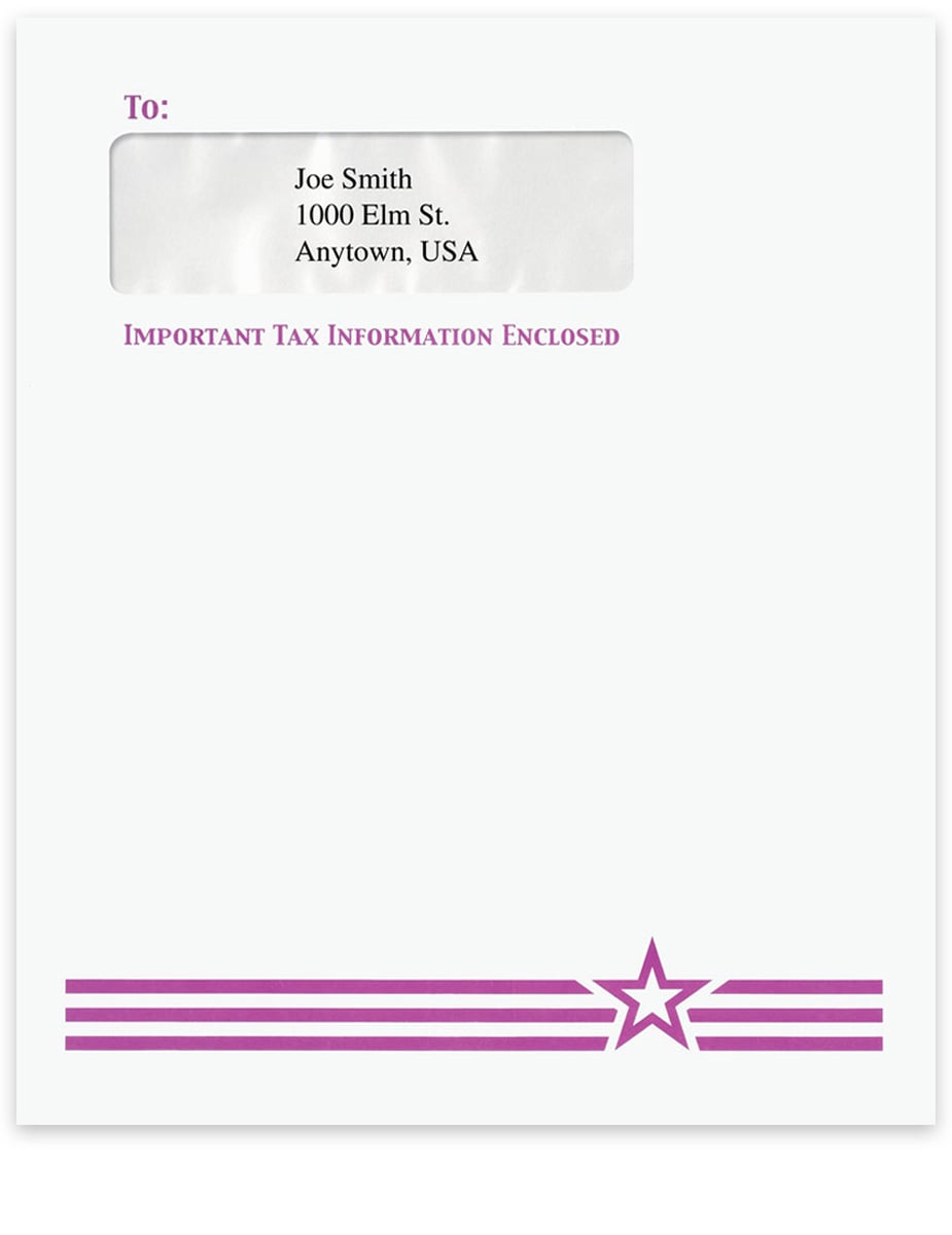 Large Envelope "Important Tax Info Enclosed" - DiscountTaxForms